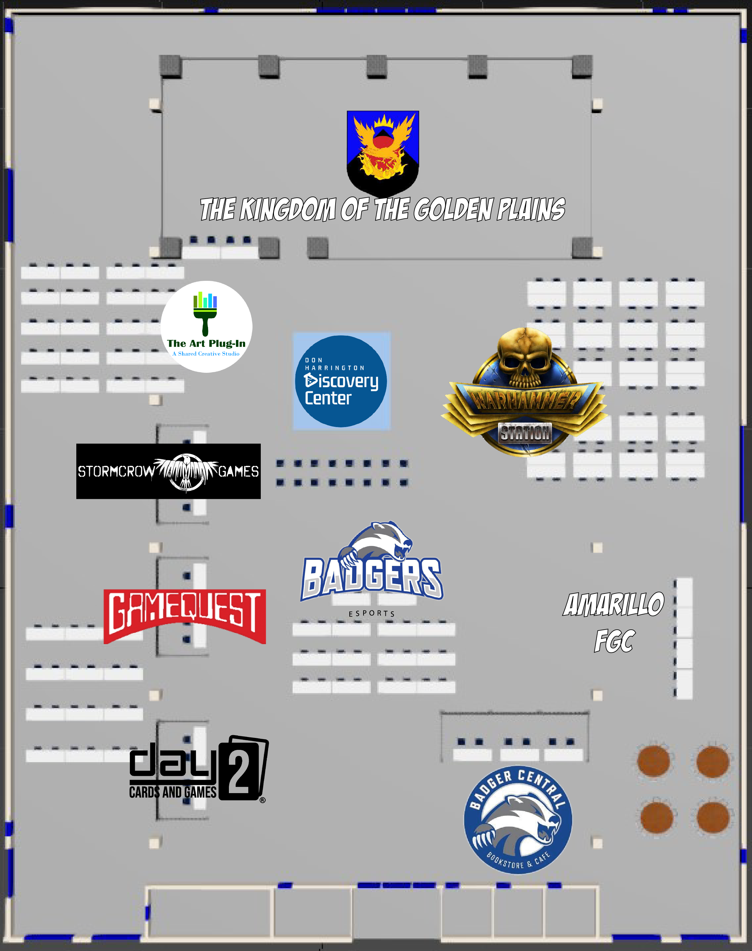 Game Hall Map 2025 | Yellow City Comic Convention